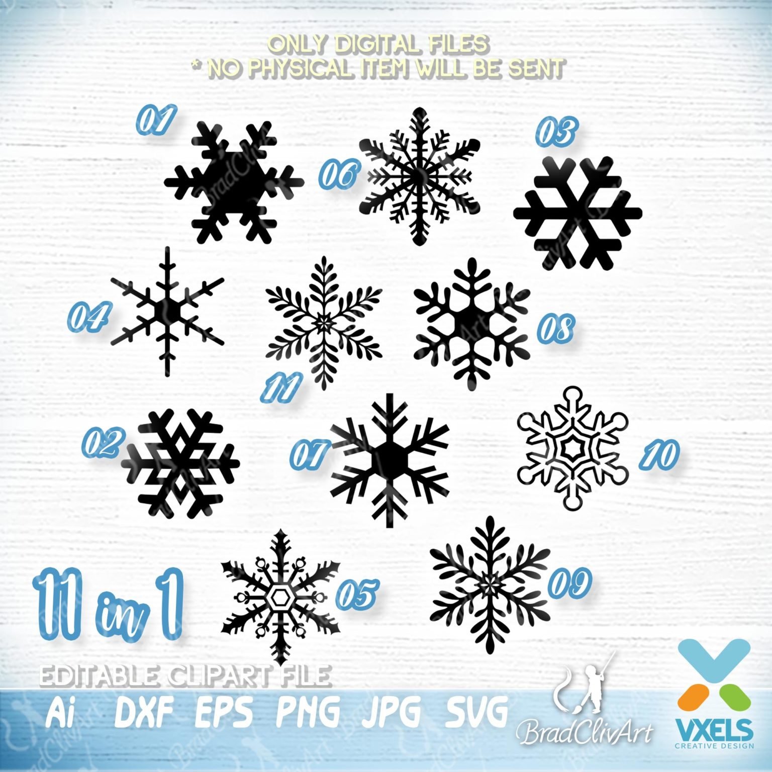 Snowflake SVG Bundle and cutting files for Christmas