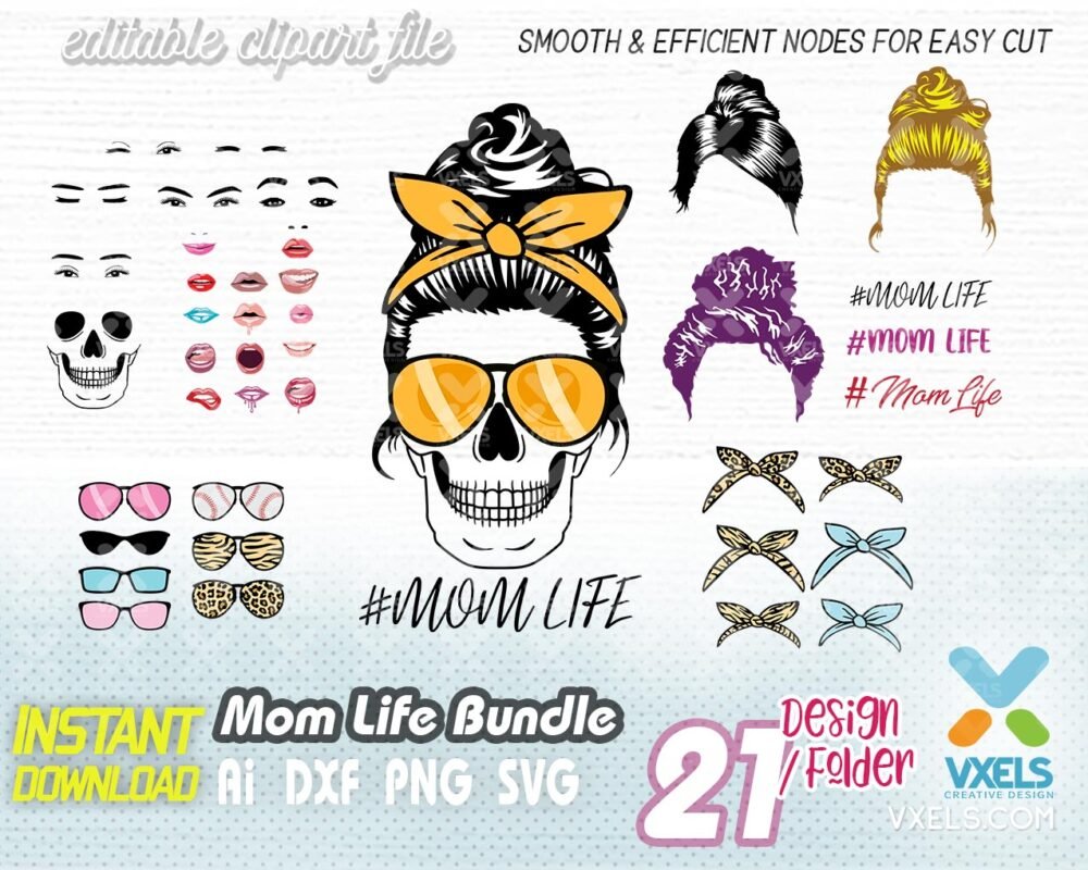 Mom life Svg Bundle Mommy Life svg for Mothers Day Cricut Cut file