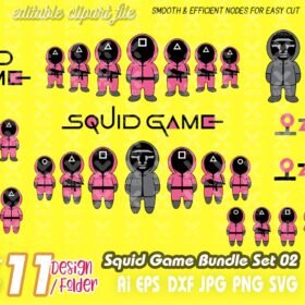 Among Us Christmas Shhhhh Pose SVG bundle set#1 Cricut Silhouette