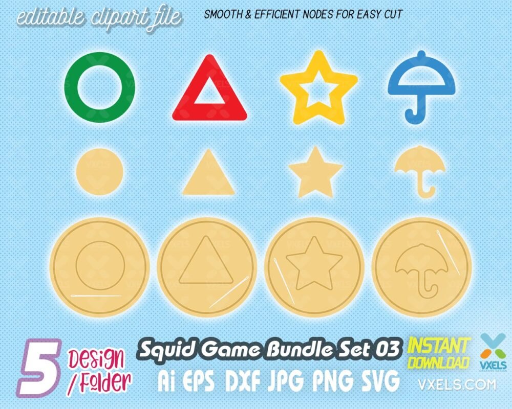 Invitation Squid Game Name card Squid playground pog ddagki ppopgi ...