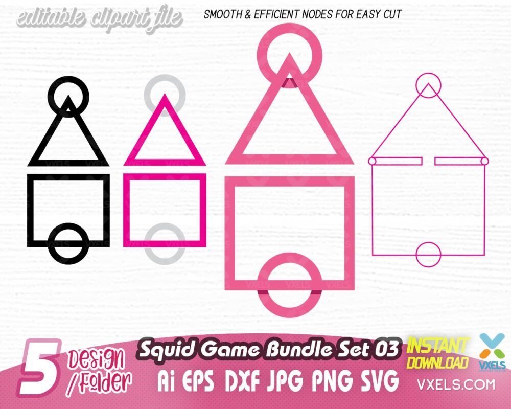 Invitation Squid Game Name card Squid playground pog ddagki ppopgi ...